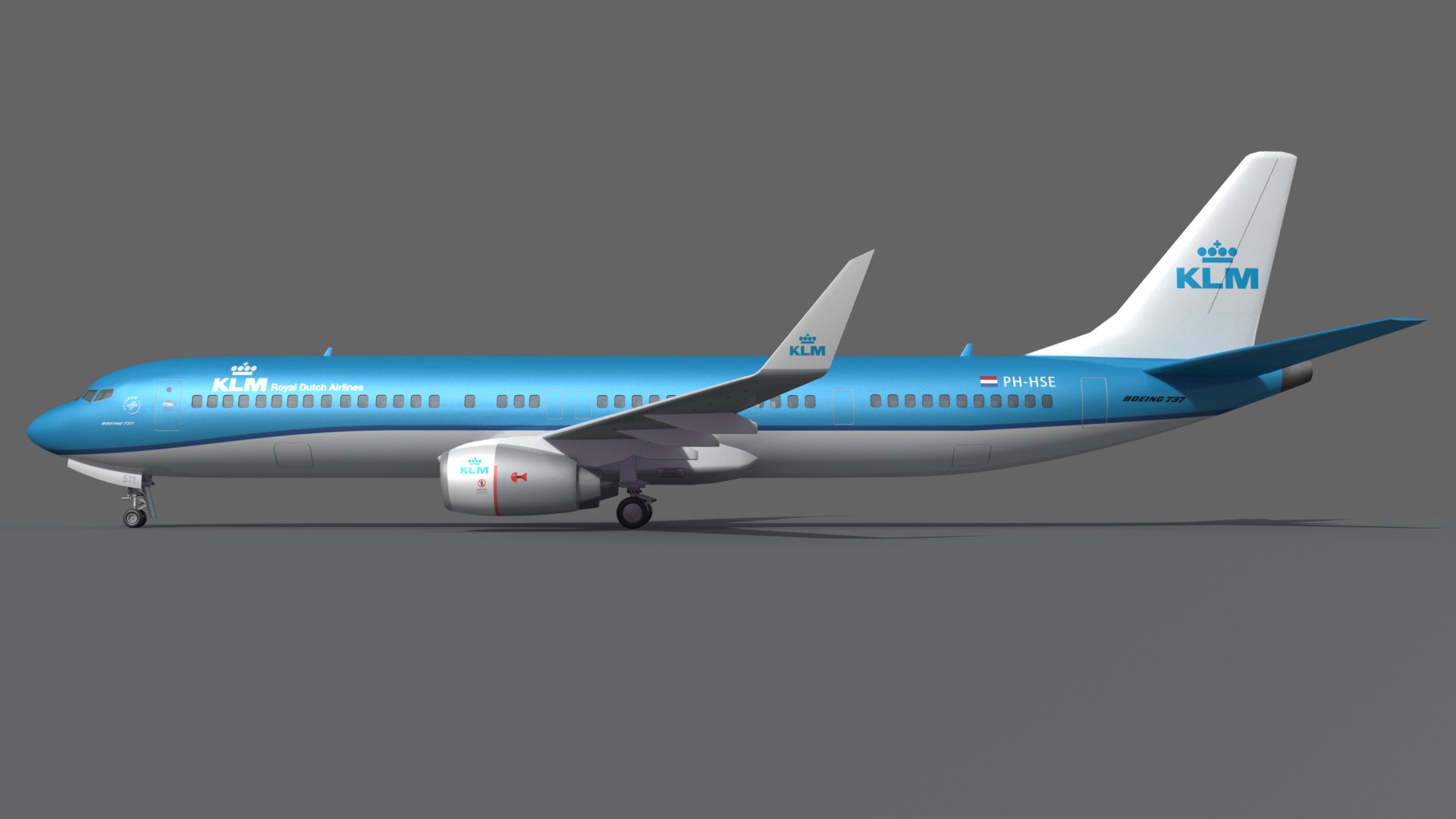 Klm Royal Dutch Aircraf 3D Model - TurboSquid 1469564