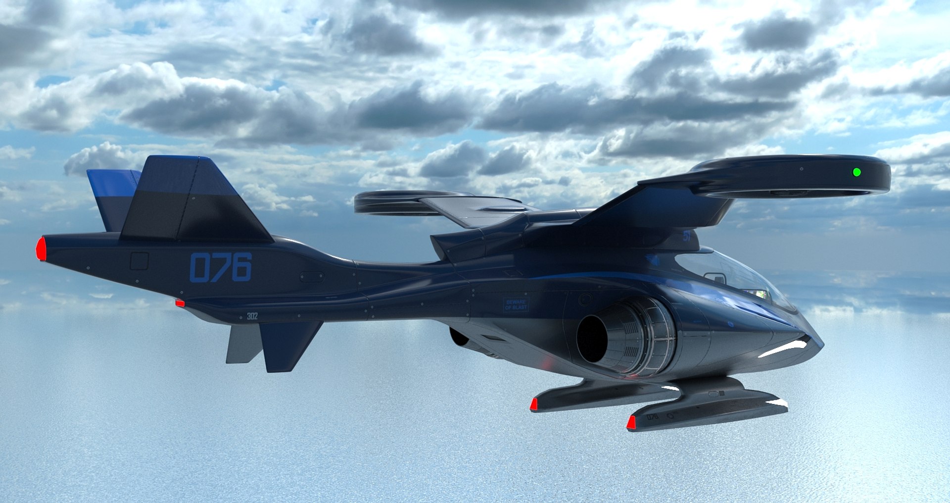 3D concept copter - TurboSquid 1611244