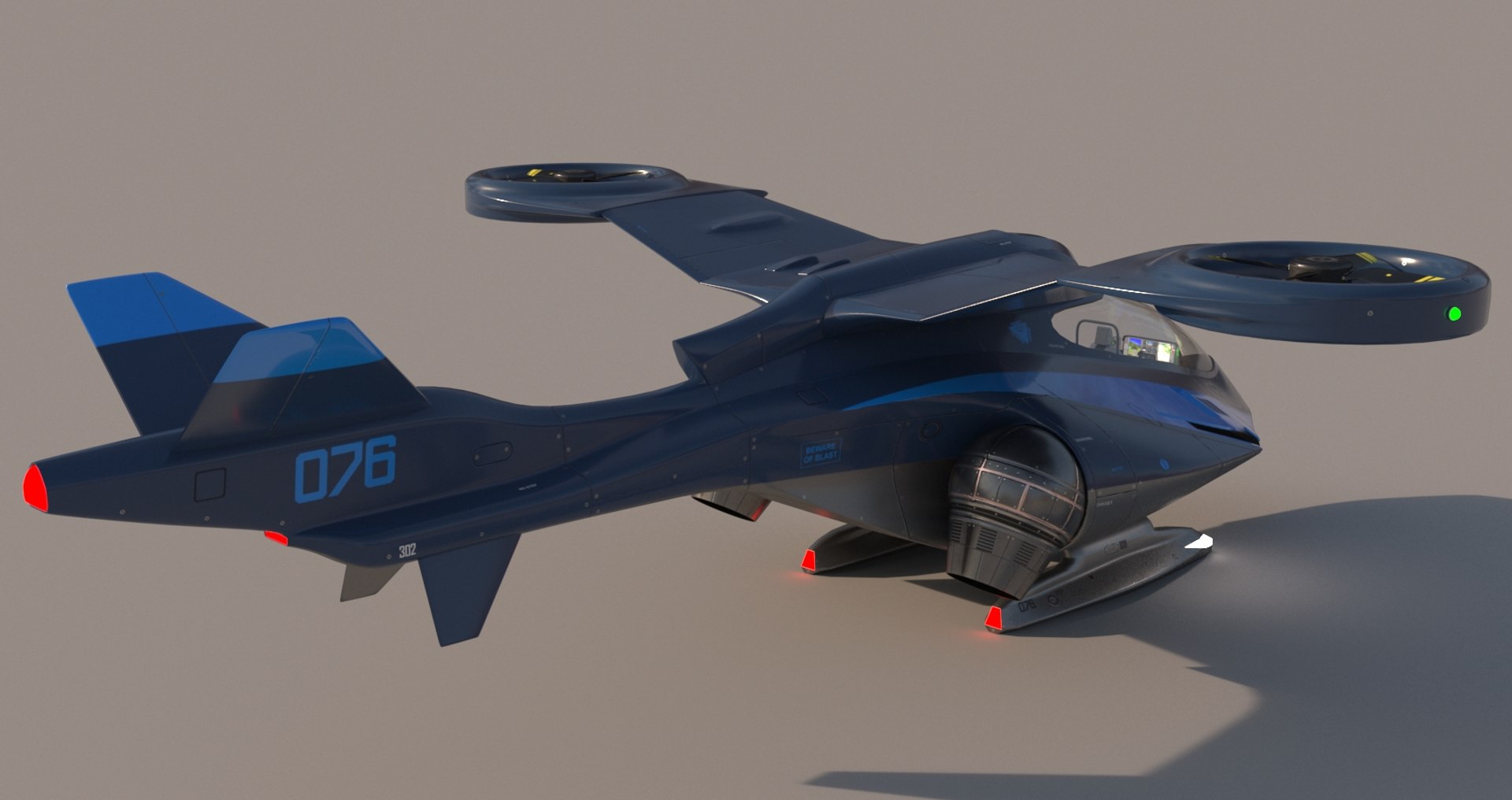 3D concept copter - TurboSquid 1611244