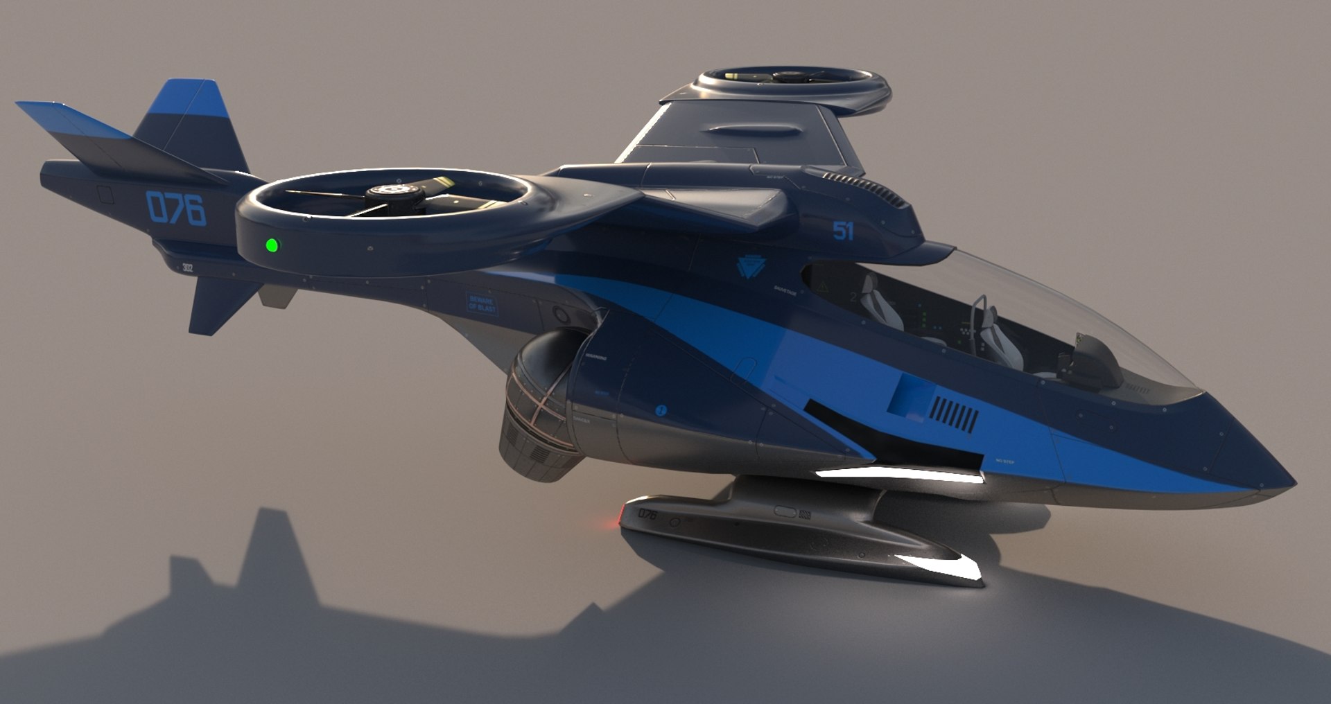 3D concept copter - TurboSquid 1611244