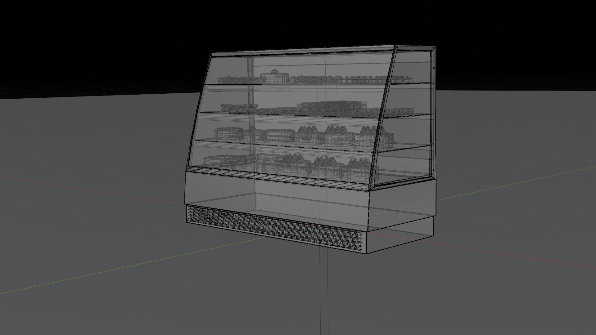 Baker Counter Bakery Display 3D Model - TurboSquid 2237565