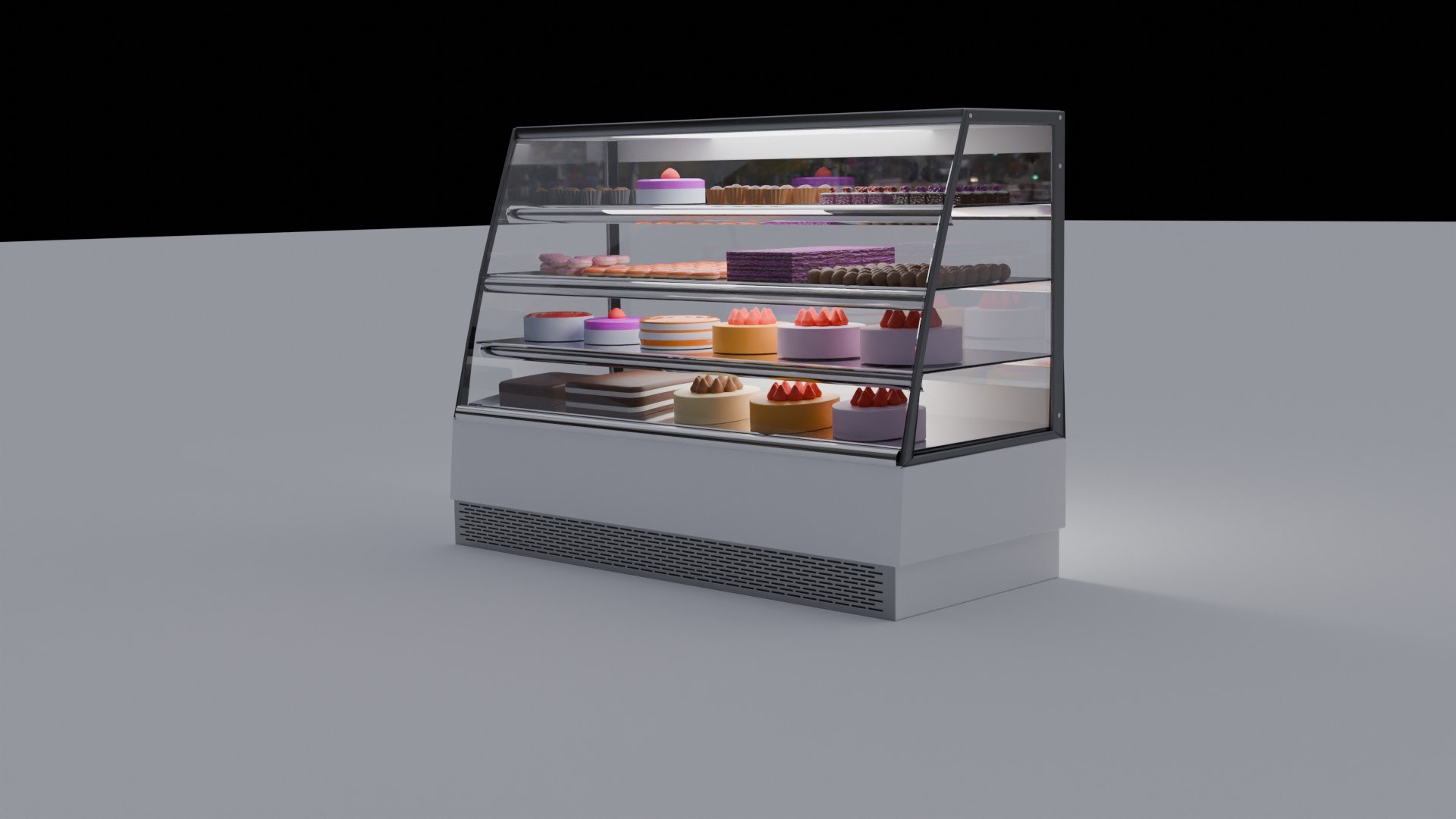Baker Counter Bakery Display 3D Model - TurboSquid 2237565