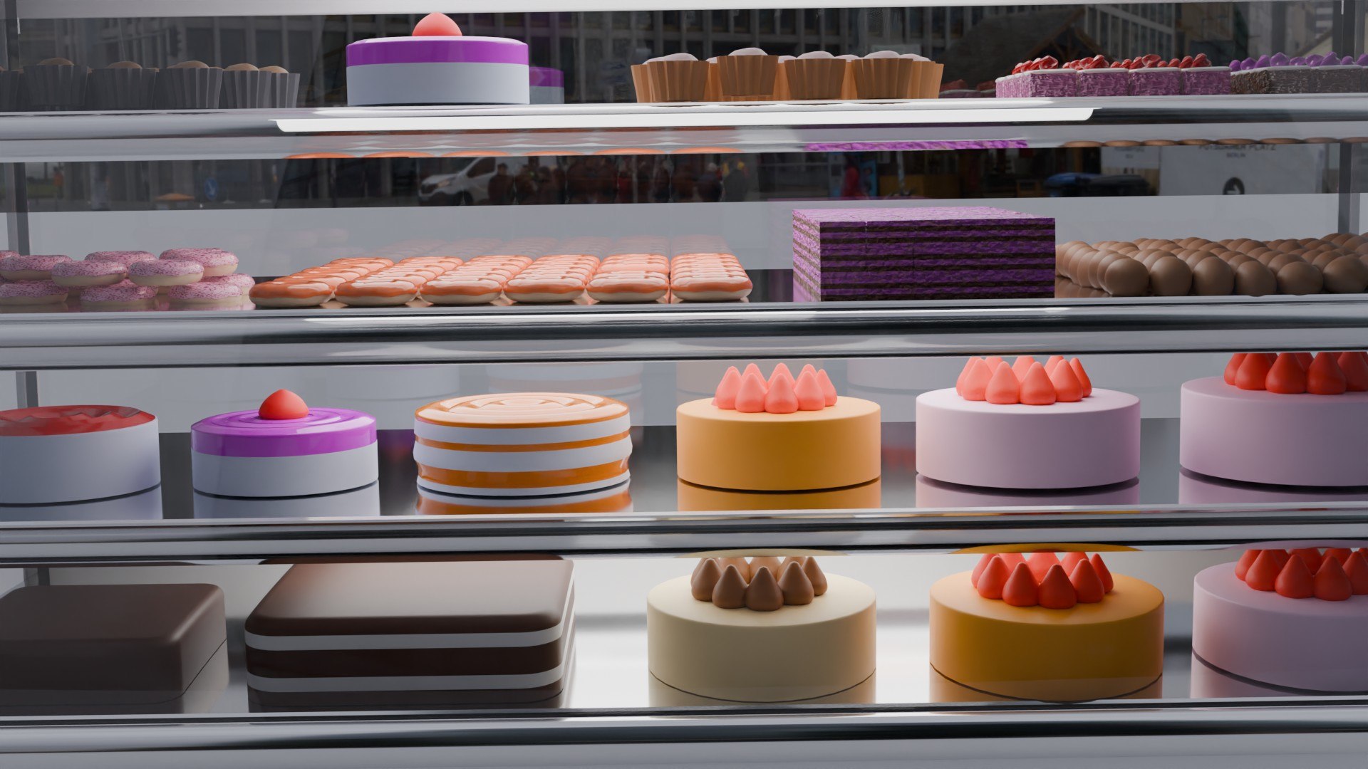 Baker Counter Bakery Display 3D Model - TurboSquid 2237565