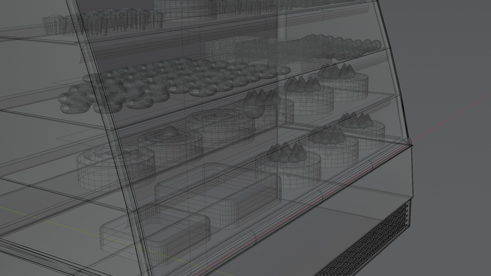 Baker Counter Bakery Display 3D Model - TurboSquid 2237565