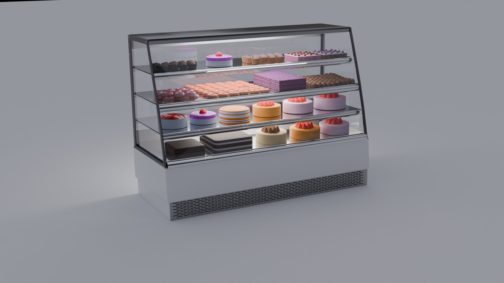Baker Counter Bakery Display 3D Model - TurboSquid 2237565