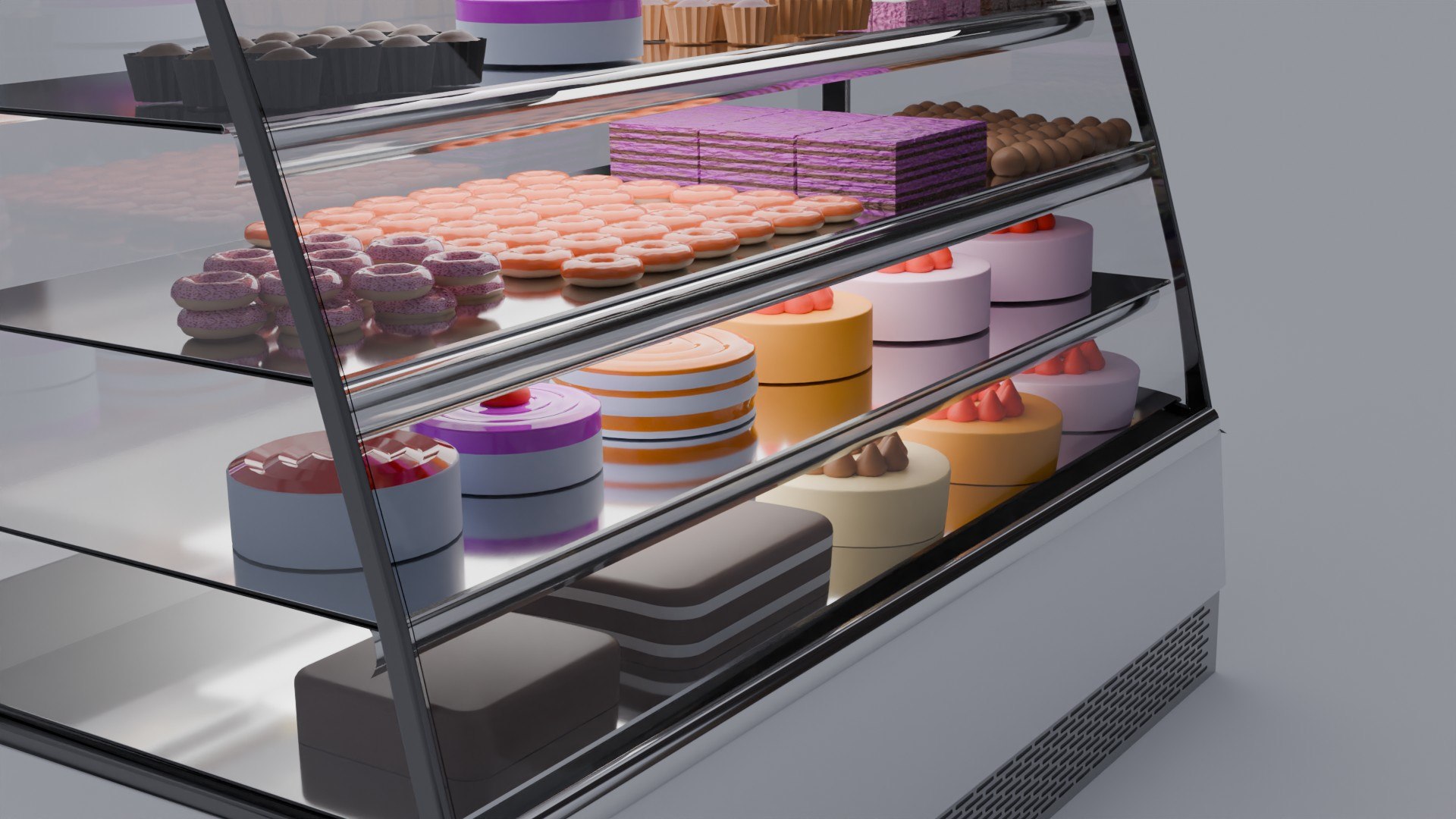 Baker Counter Bakery Display 3D Model - TurboSquid 2237565