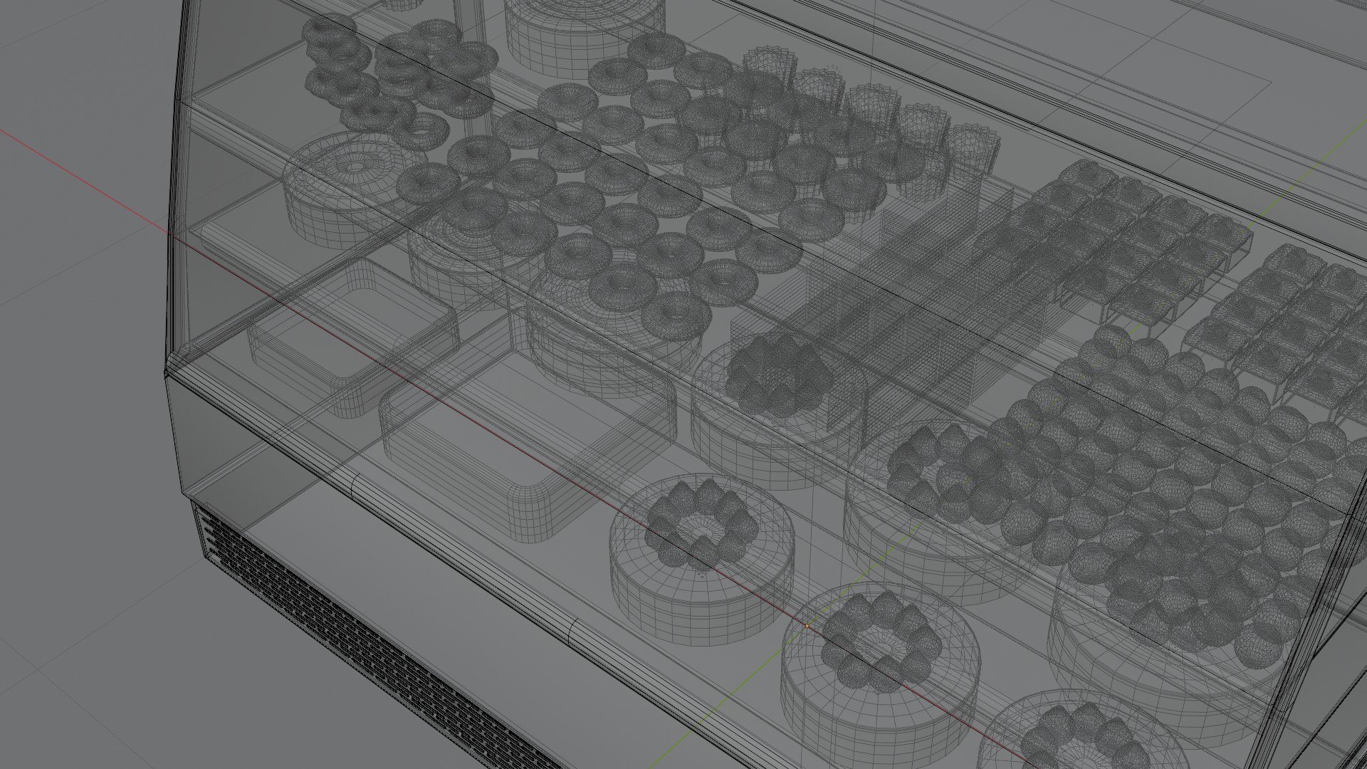 Baker Counter Bakery Display 3D Model - TurboSquid 2237565