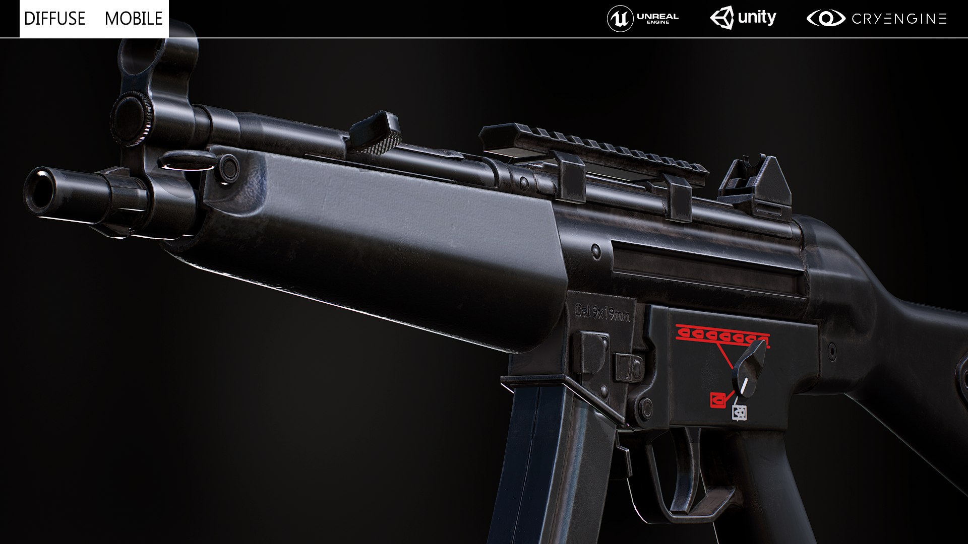 3D Mp5A2 - Mobile Ready Low Poly Model - TurboSquid 1781933