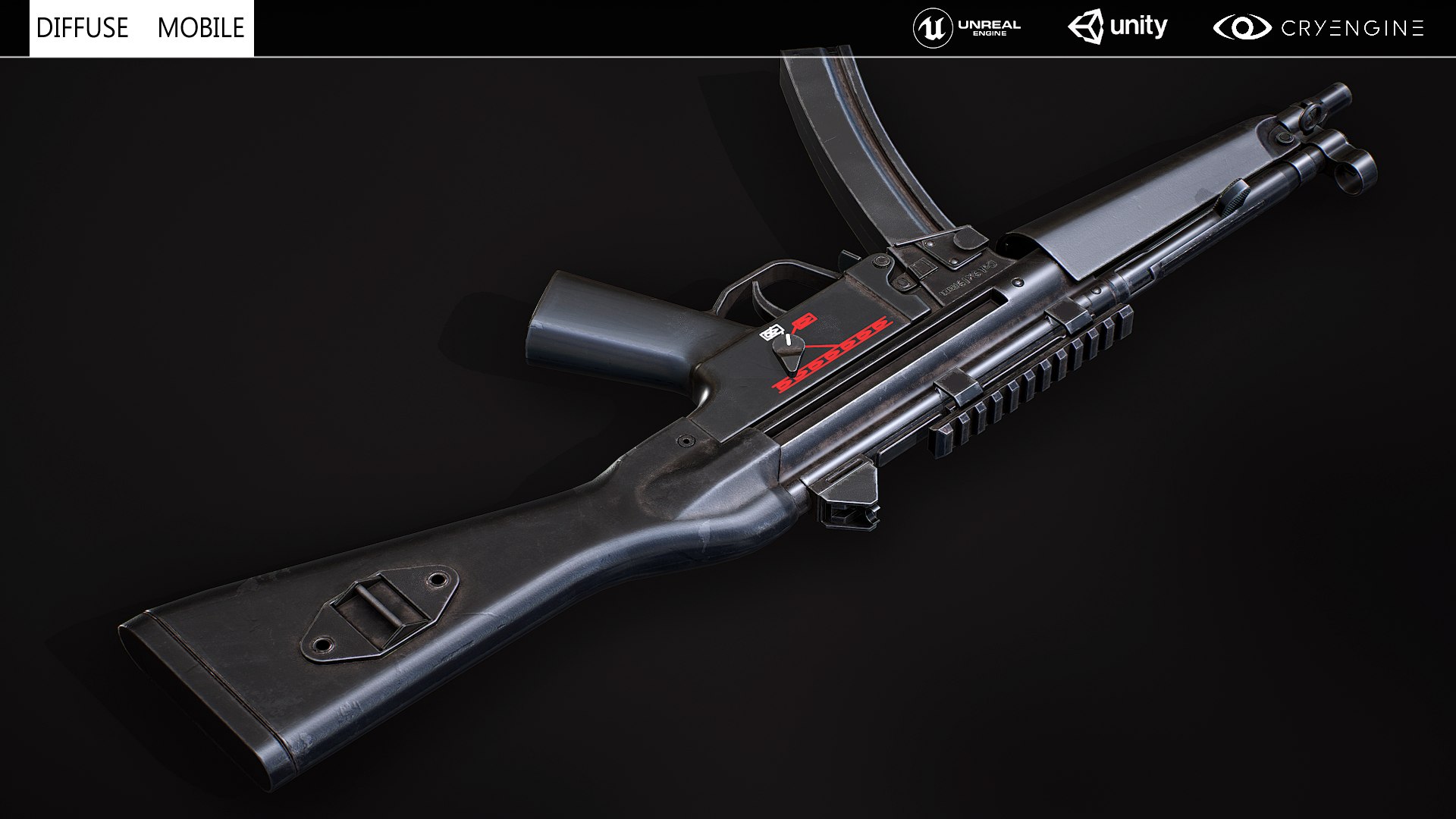 3D Mp5A2 - Mobile Ready Low Poly Model - TurboSquid 1781933