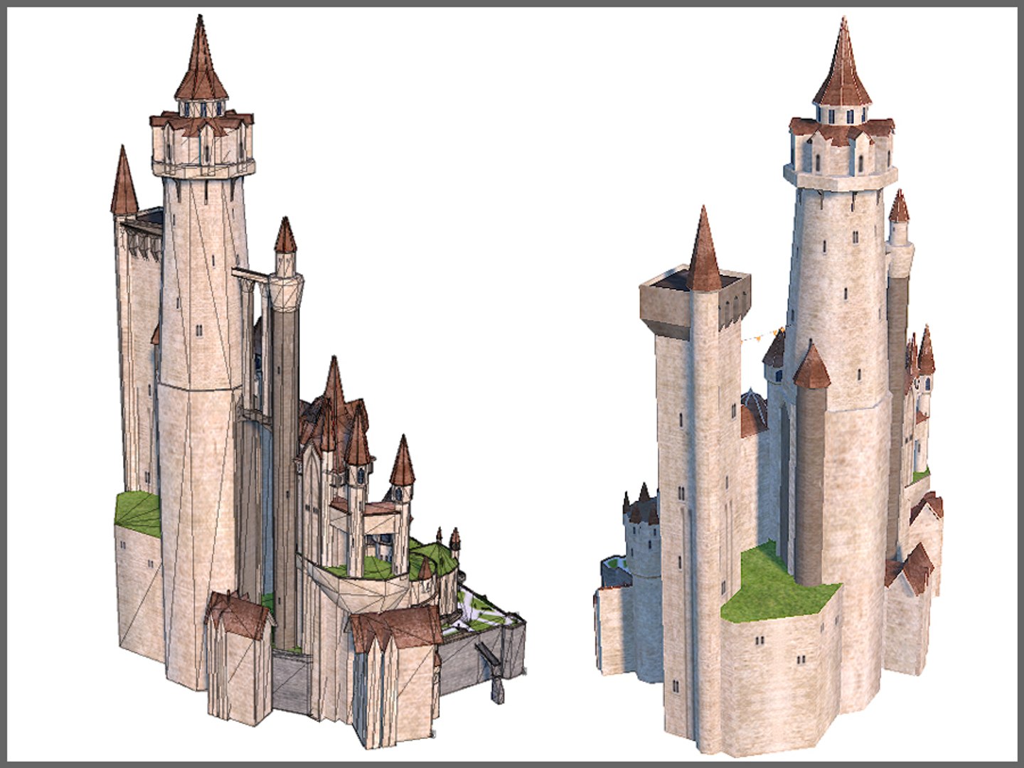 3ds max fantasy castle