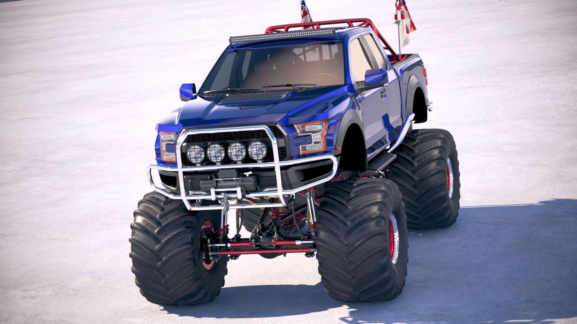 3D F-150 Raptor Monster Model - TurboSquid 1330163