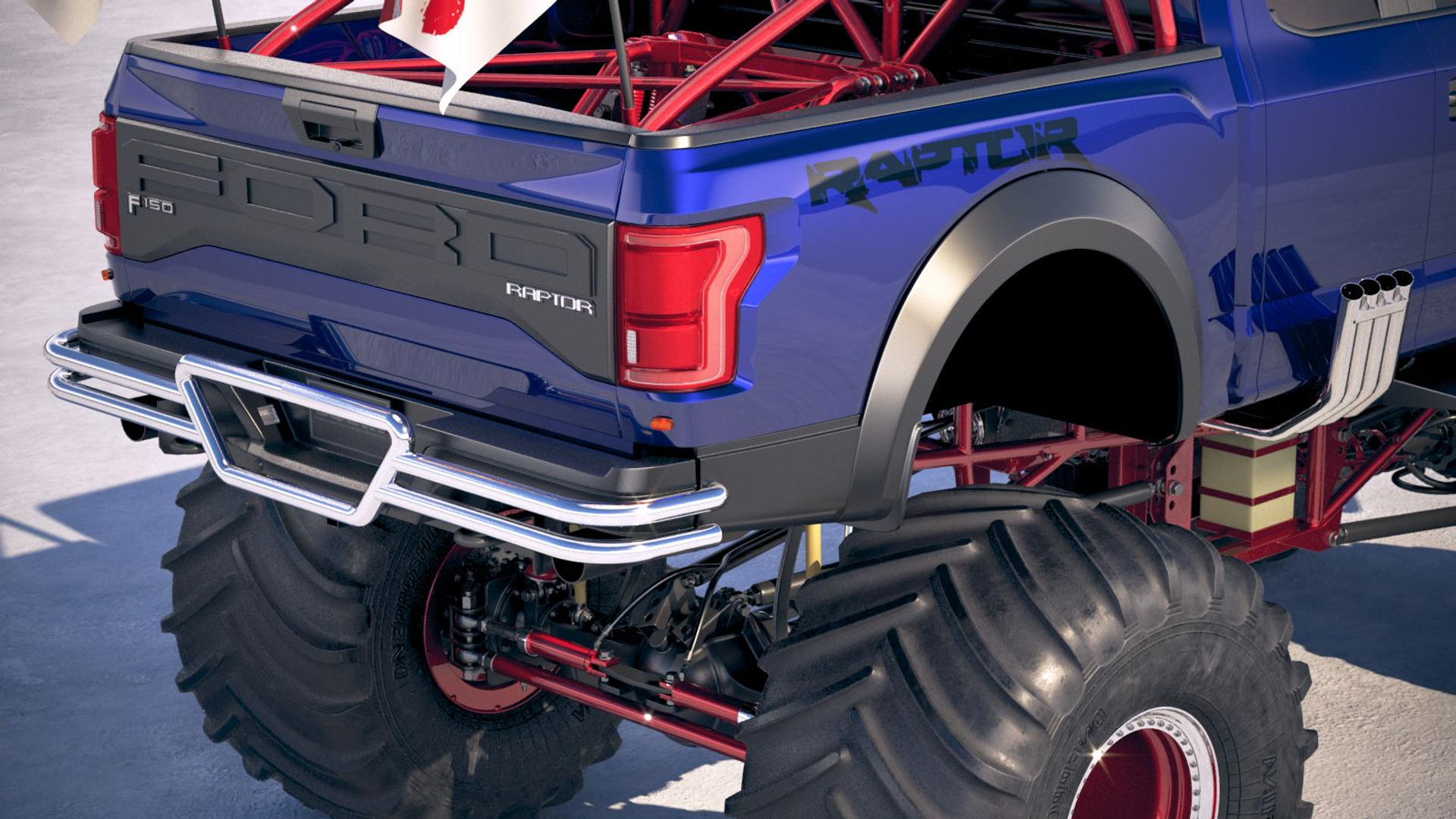modelo 3d Ford F-150 Raptor Monster Truck 2019 - TurboSquid 1330163