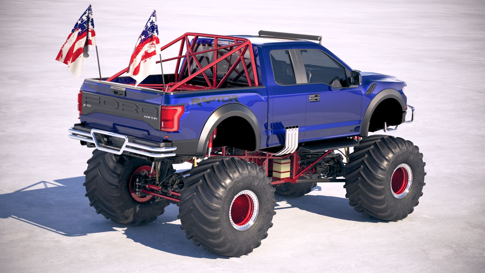 modelo 3d Ford F-150 Raptor Monster Truck 2019 - TurboSquid 1330163