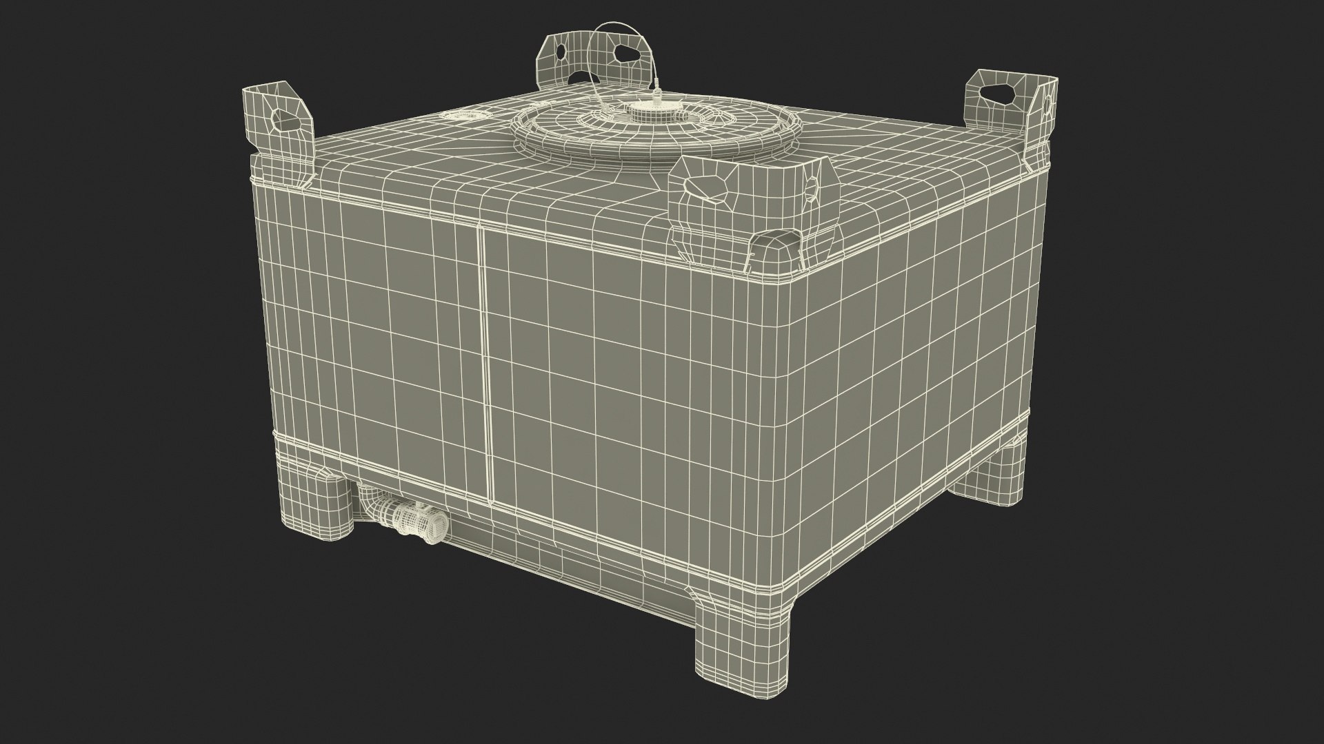 120 Gallon Stainless Steel IBC Tote Tank 3D Model - TurboSquid 2170501