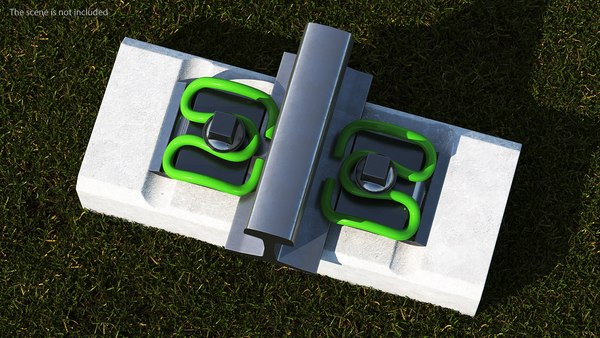 3D model SKL Vossloh Clip Rail Fastening System - TurboSquid 1835874