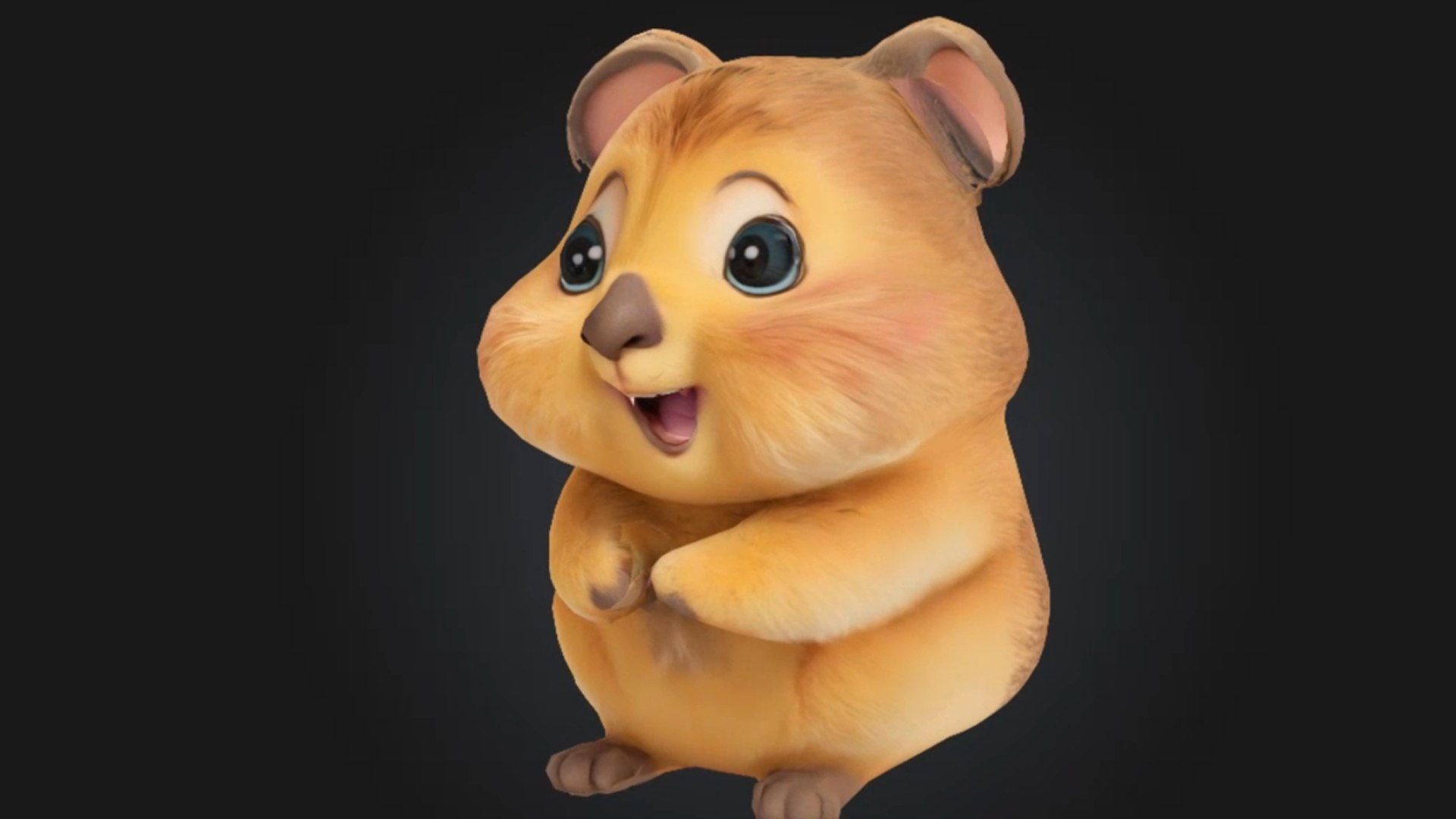 3D Cuddly Quokka Cartoon 3D Model For Printing Cute Animal Figurine STL ...