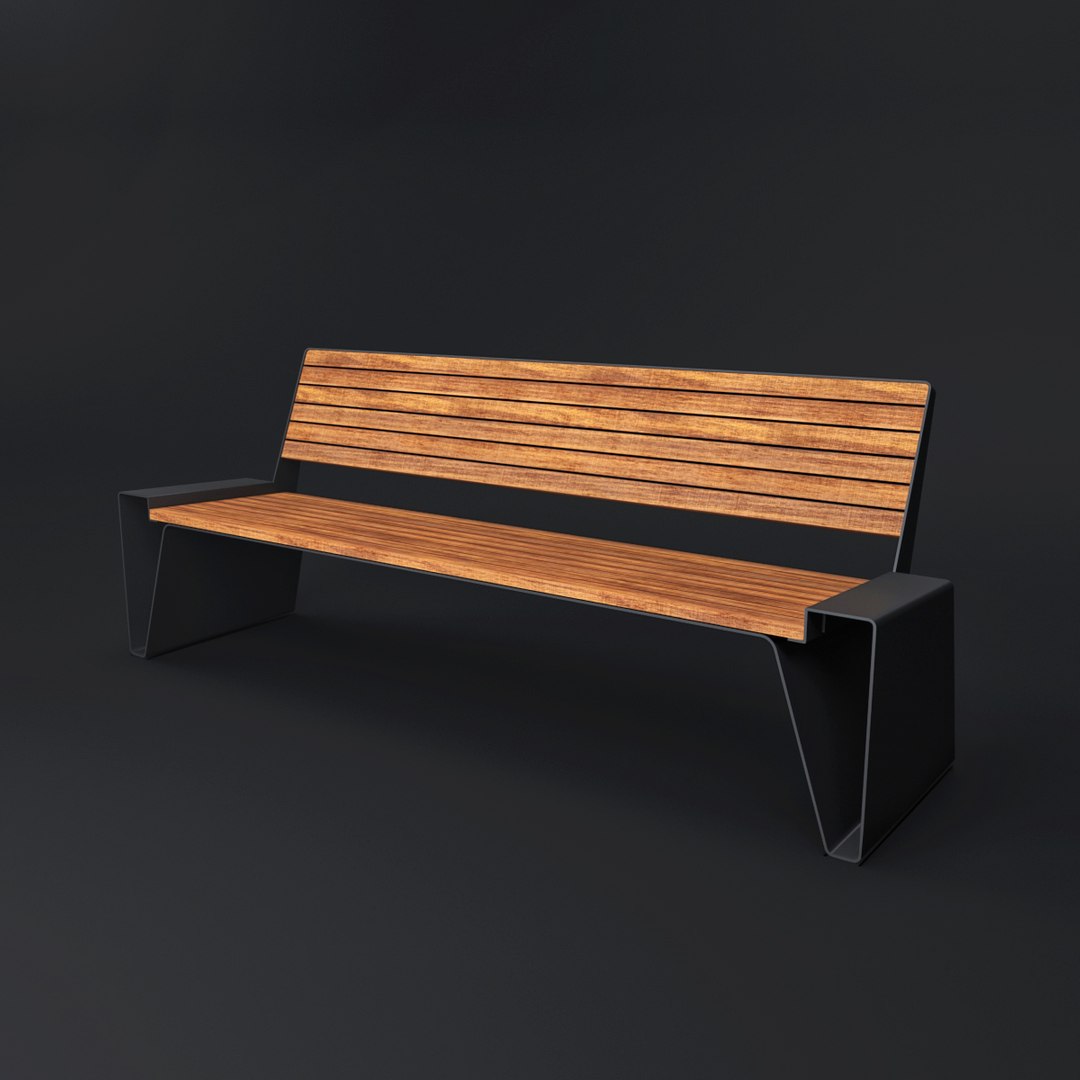 Outdoor Bench 3D Model - TurboSquid 1617183