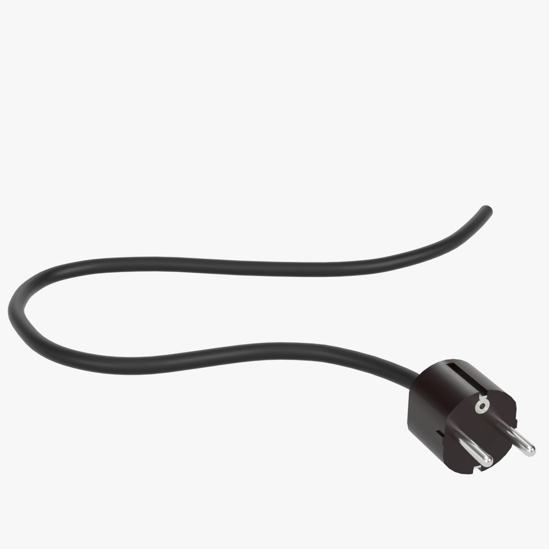 3D schuko power plug 2 - TurboSquid 1205883