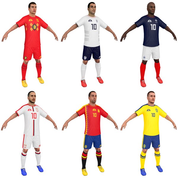 Collection Soccer Player 3D Models for Download | TurboSquid