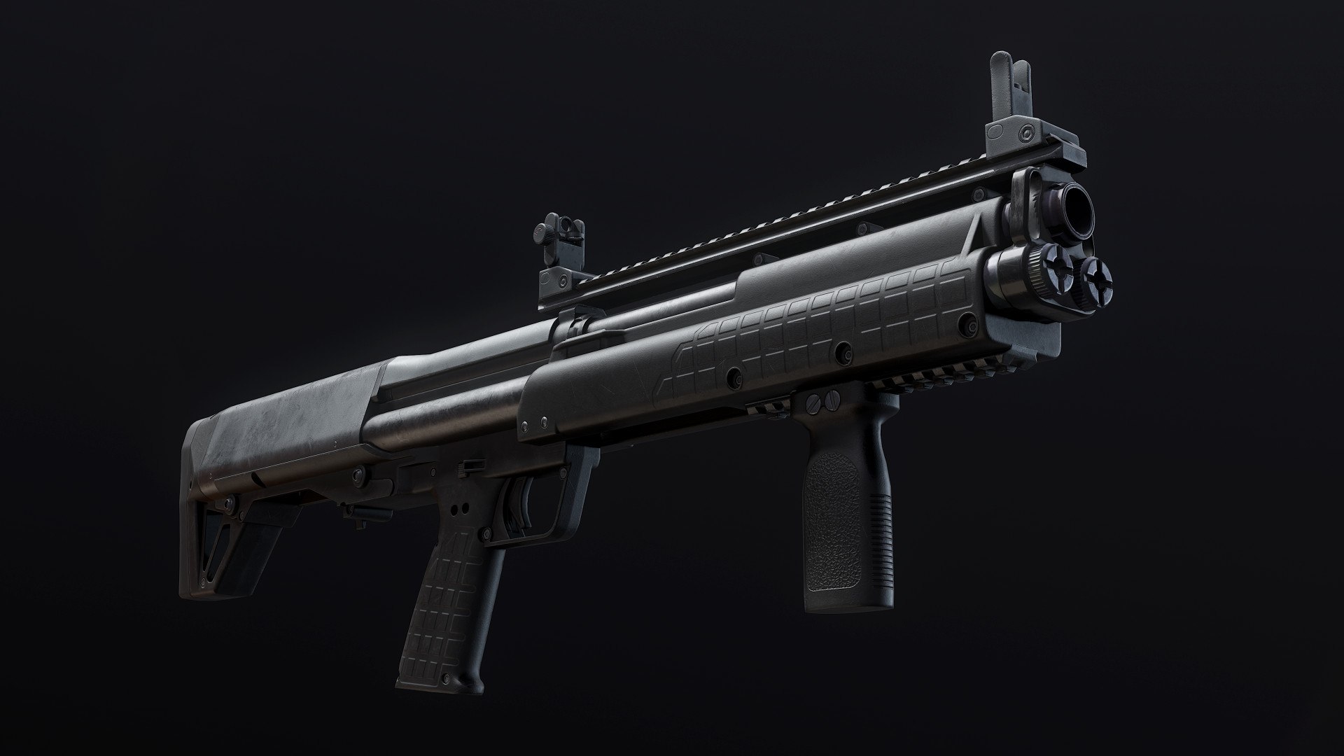 3D Kel-tec Ksg Shotgun Model - TurboSquid 1247168