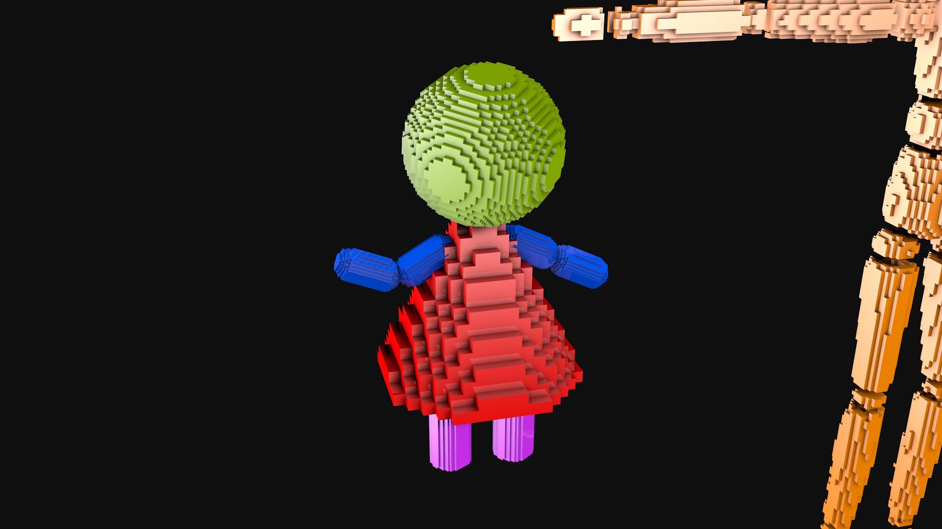 3D Model Cubic Primitives PIXELS Low-poly - TurboSquid 2406525