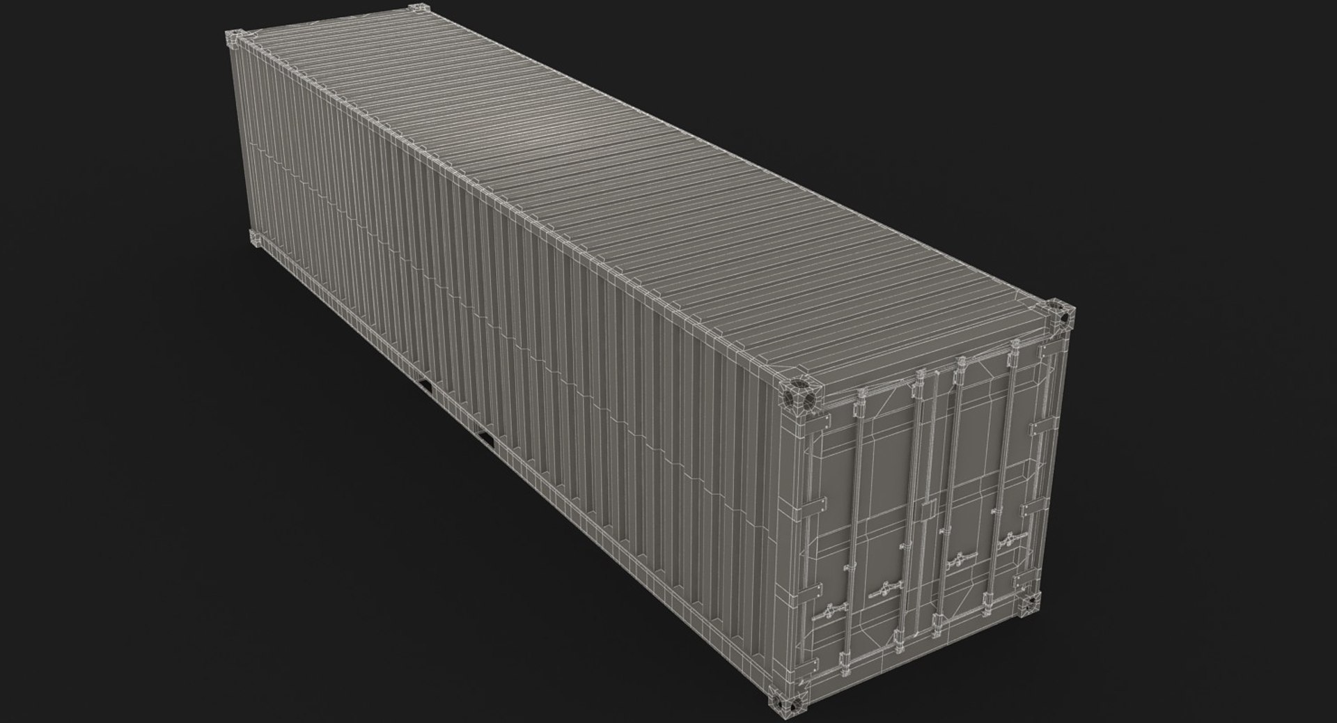 Rusty Container 40ft Gray 3D Model - TurboSquid 1294072