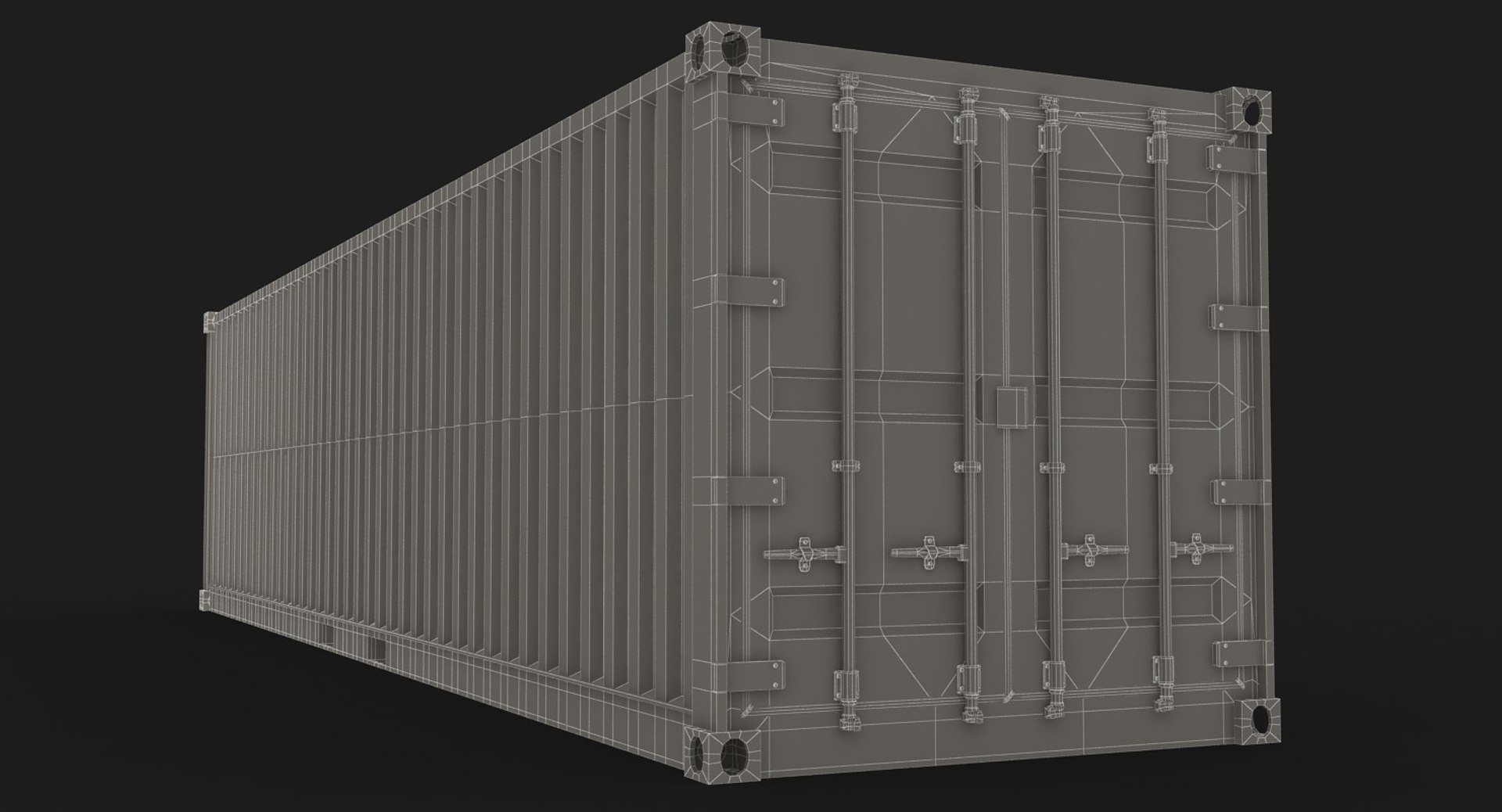 Rusty Container 40ft Gray 3D Model - TurboSquid 1294072