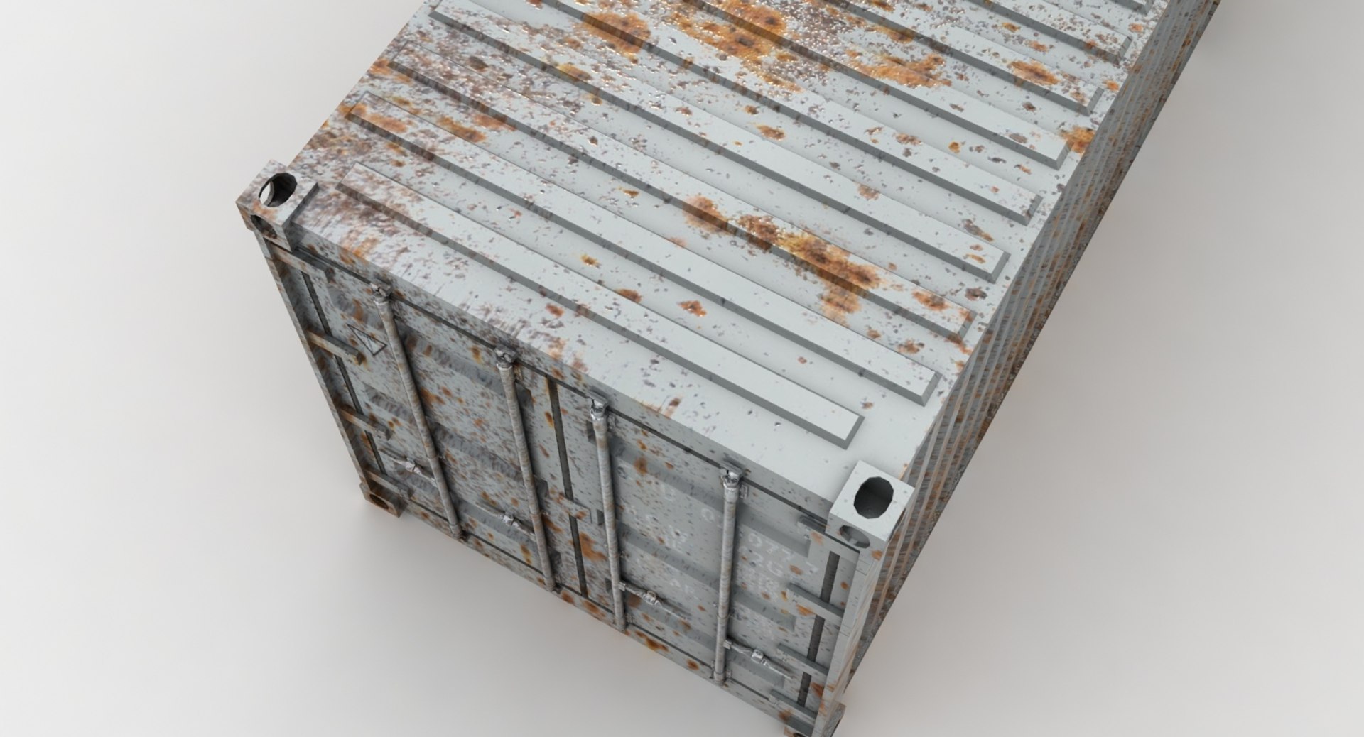 Rusty Container 40ft Gray 3D Model - TurboSquid 1294072