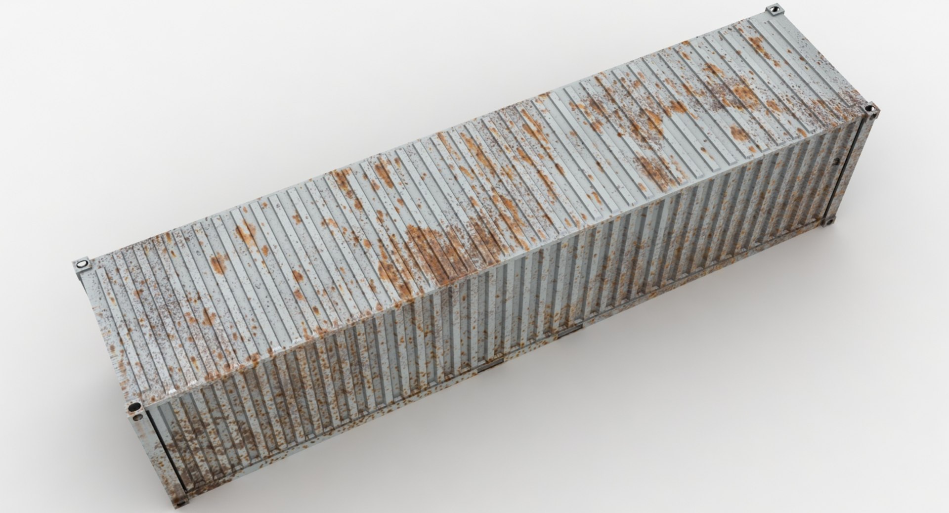 Rusty Container 40ft Gray 3D Model - TurboSquid 1294072