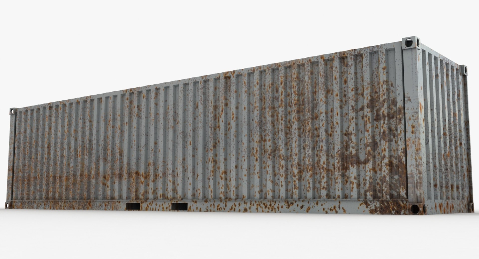 Rusty Container 40ft Gray 3D Model - TurboSquid 1294072