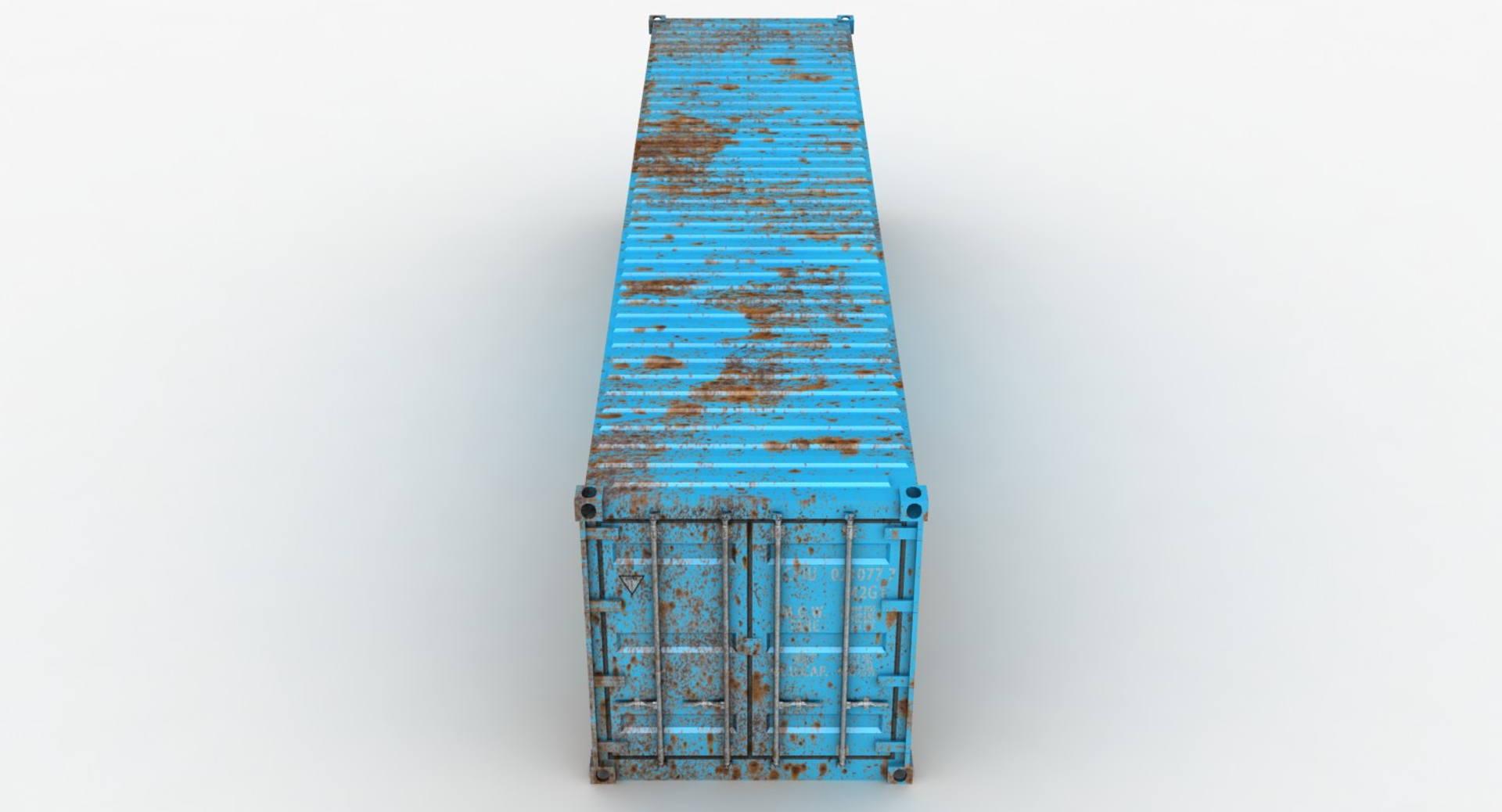 Rusty Container 40ft Gray 3D Model - TurboSquid 1294072