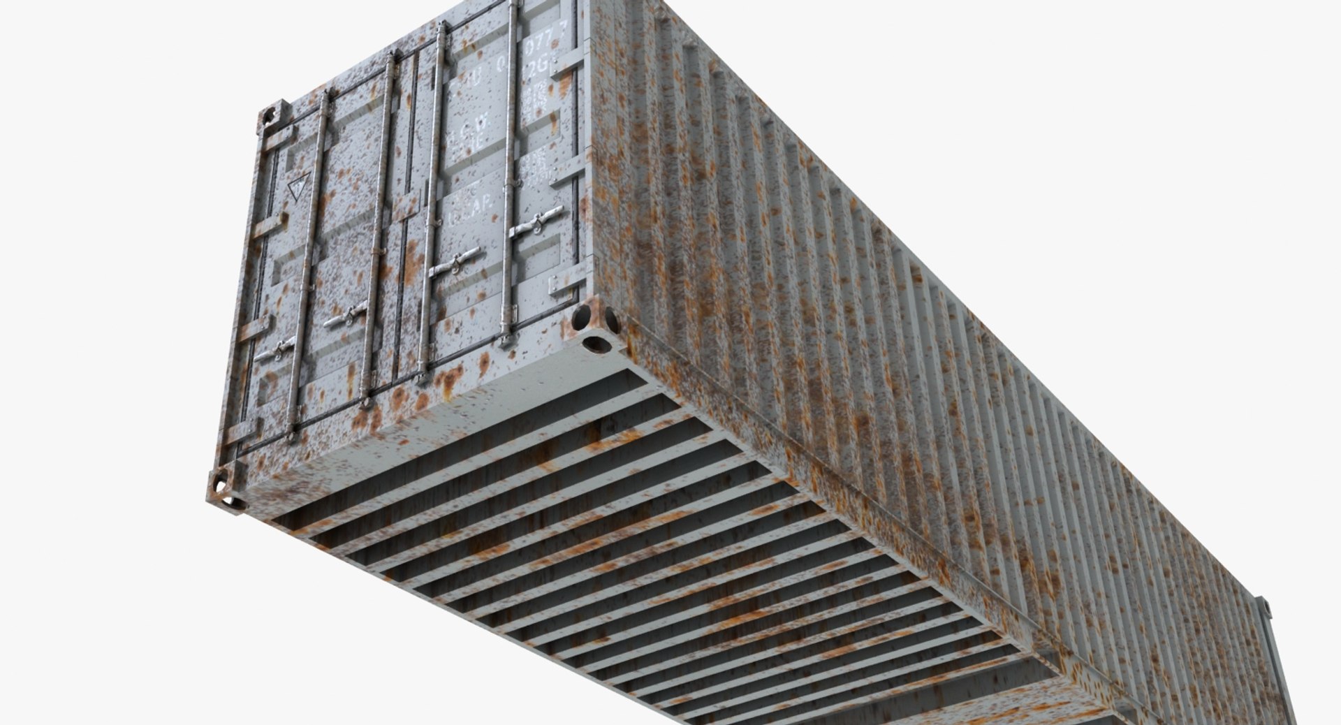 Rusty Container 40ft Gray 3D Model - TurboSquid 1294072