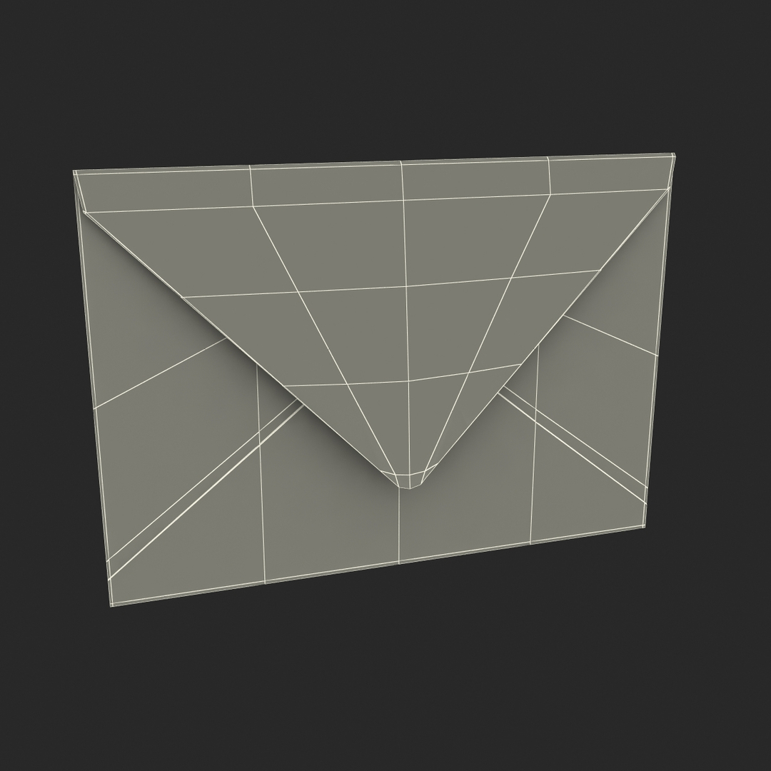 3d White Envelope 2