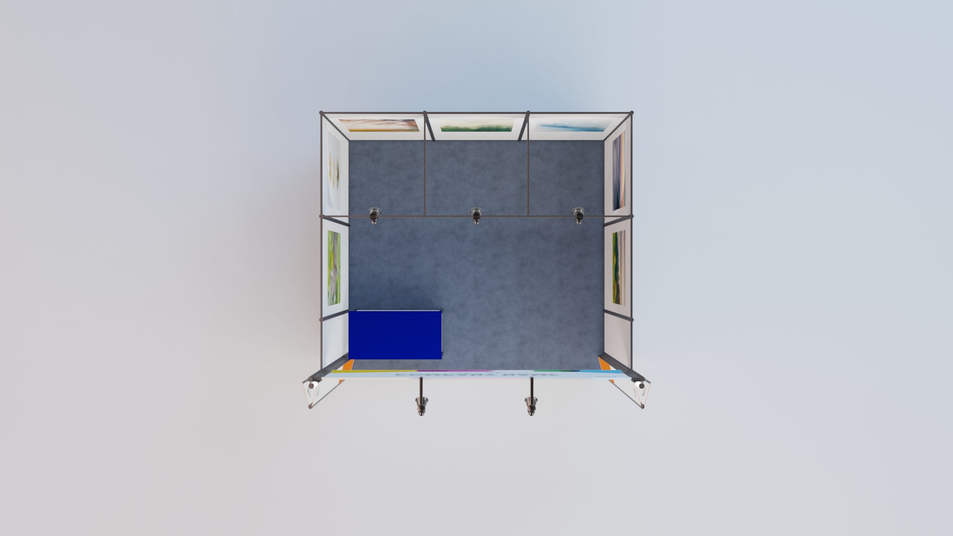 3D Exhibition Trade Show Booth Basic Side Triangle Sign - TurboSquid ...