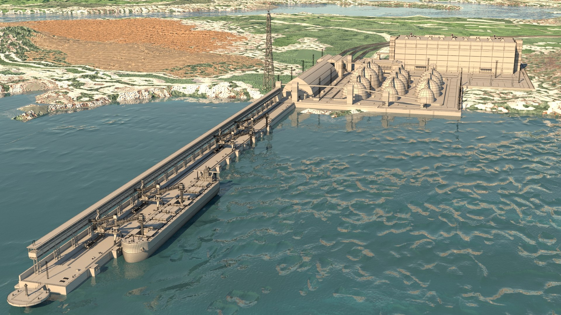 Terminal Pier Industrial Model - TurboSquid 1667078