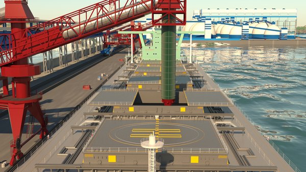 Terminal pier industrial model - TurboSquid 1667078