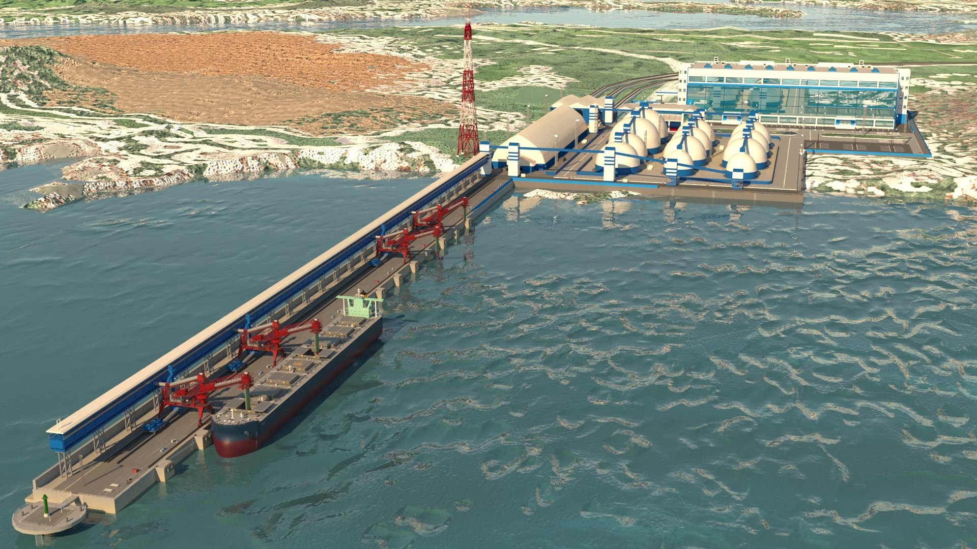 Terminal Pier Industrial Model - TurboSquid 1667078