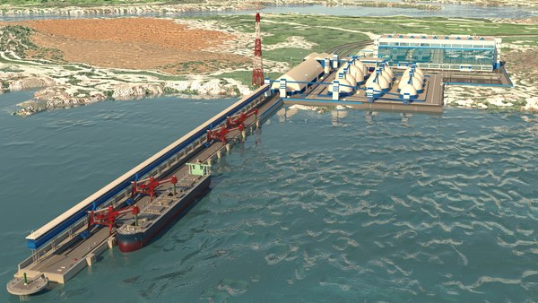 Terminal pier industrial model - TurboSquid 1667078