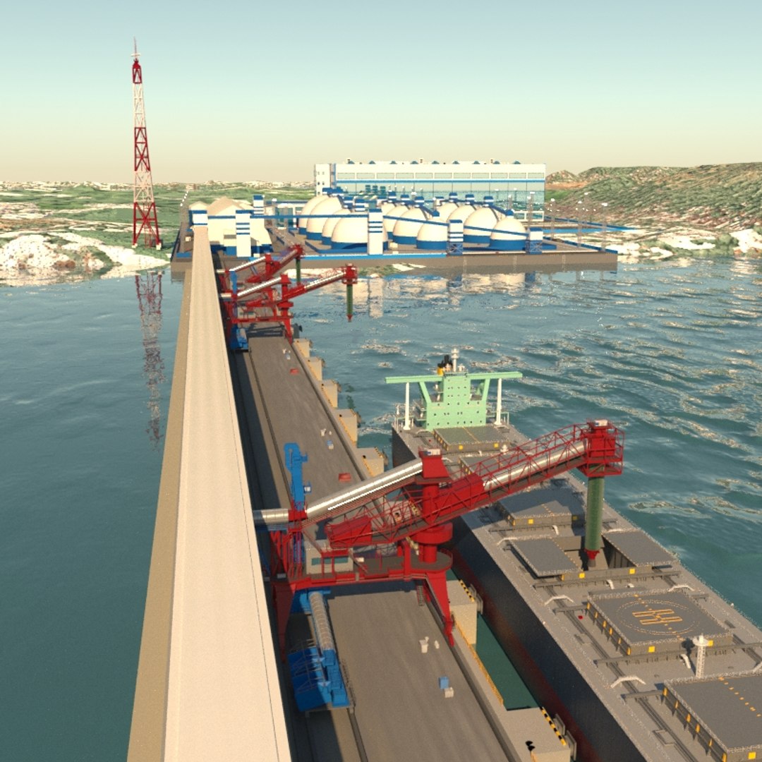 Terminal Pier Industrial Model - TurboSquid 1667078