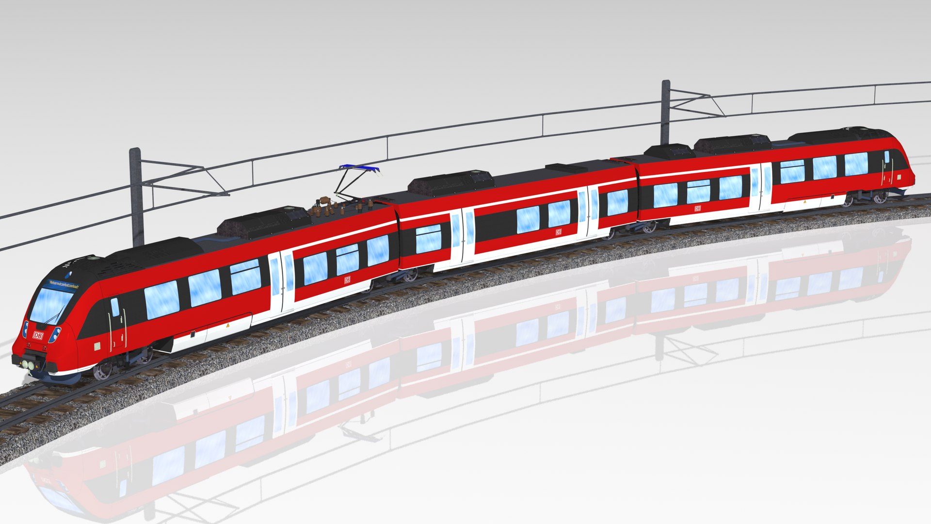 3D Bombardier Talent 2 - Db Class 442 - Electric Passenger Train Model - TurboSquid 2222285