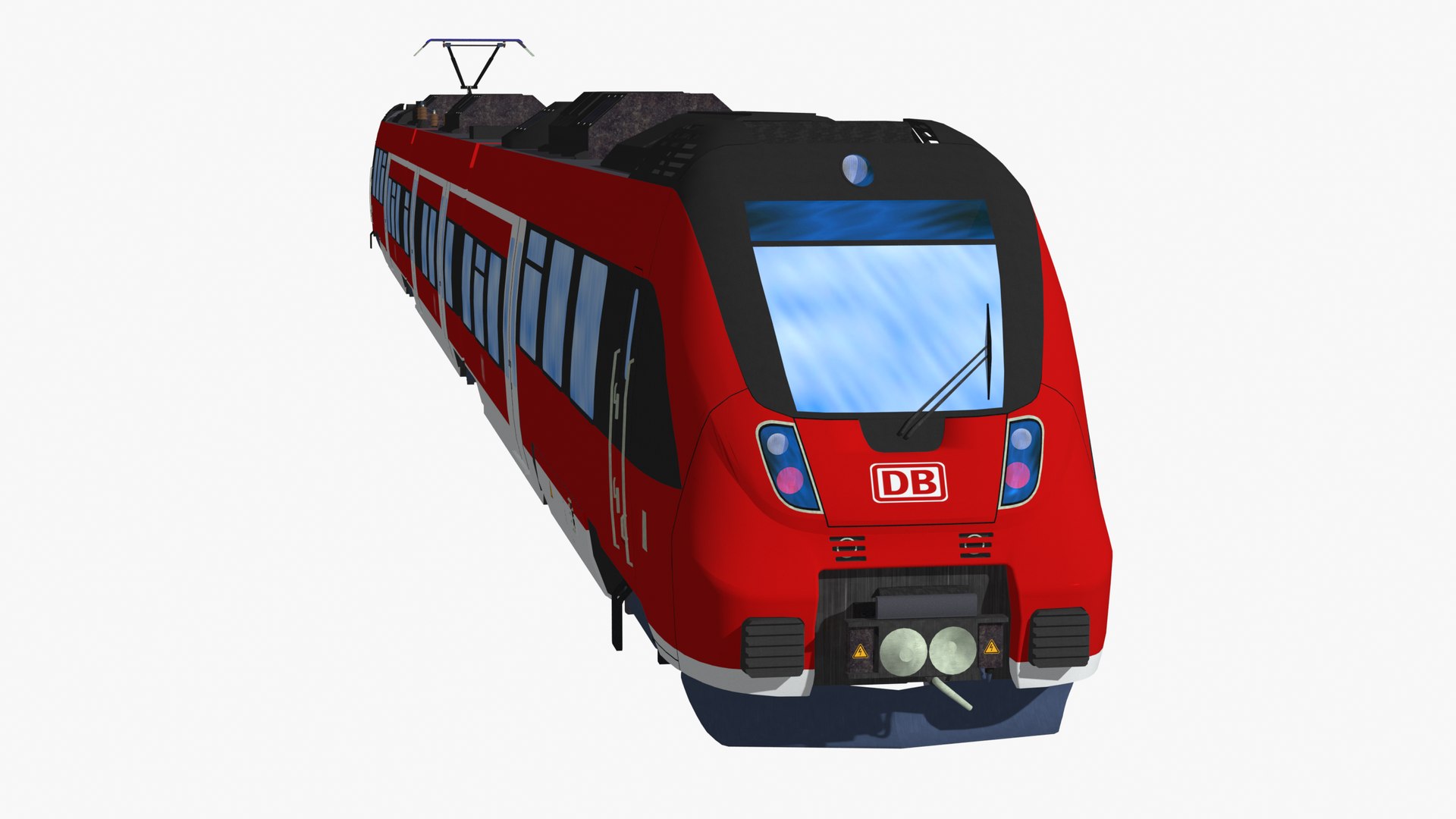3D Bombardier Talent 2 - Db Class 442 - Electric Passenger Train Model ...
