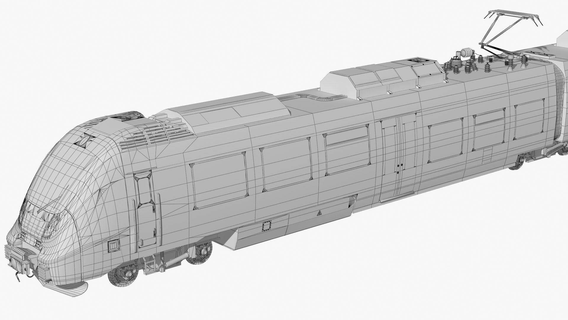 3D Bombardier Talent 2 - Db Class 442 - Electric Passenger Train Model ...