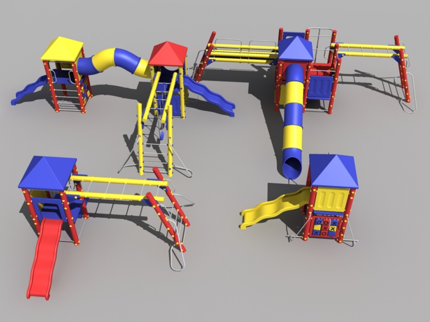 3d Playground Playset Model