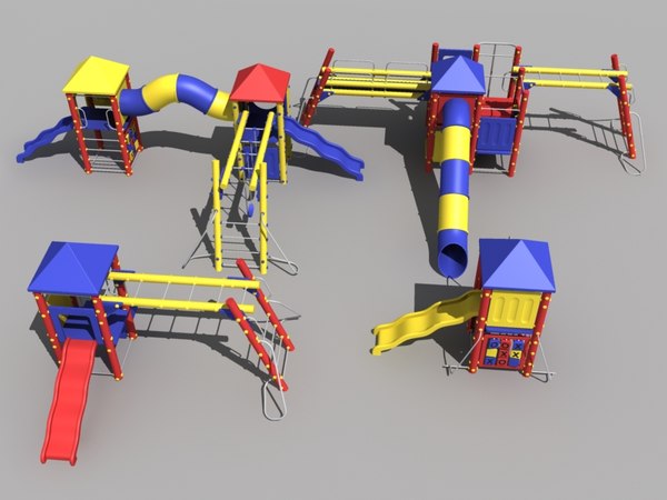 3d playground playset model