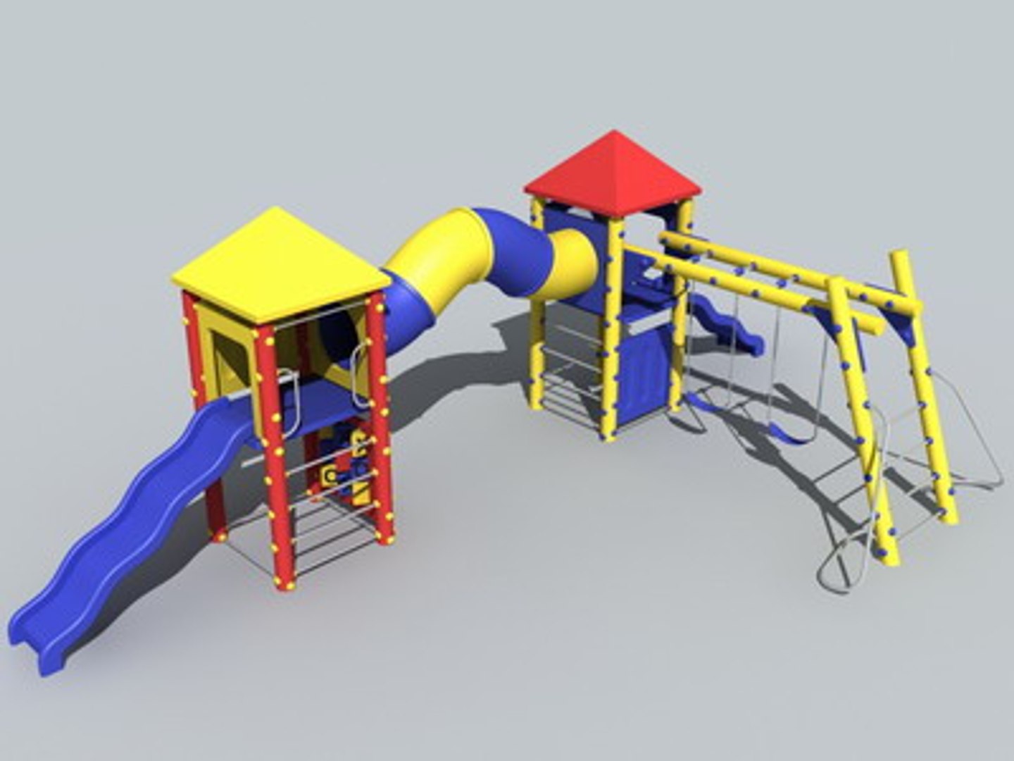 3d Playground Playset Model