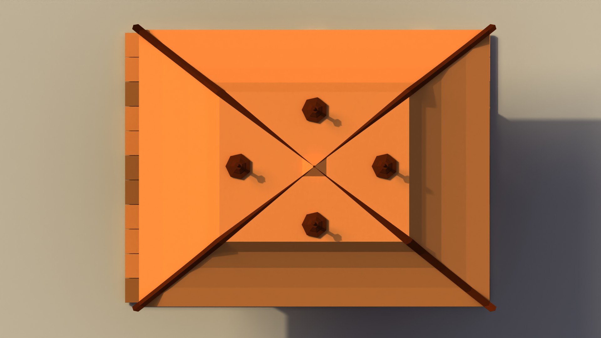 Low Poly Japanese Dais 3D Model - TurboSquid 2100420