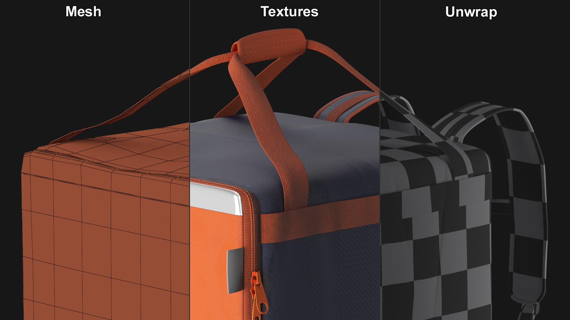 Food Delivery Bag Closed Multicolored 3D model - TurboSquid 2003377