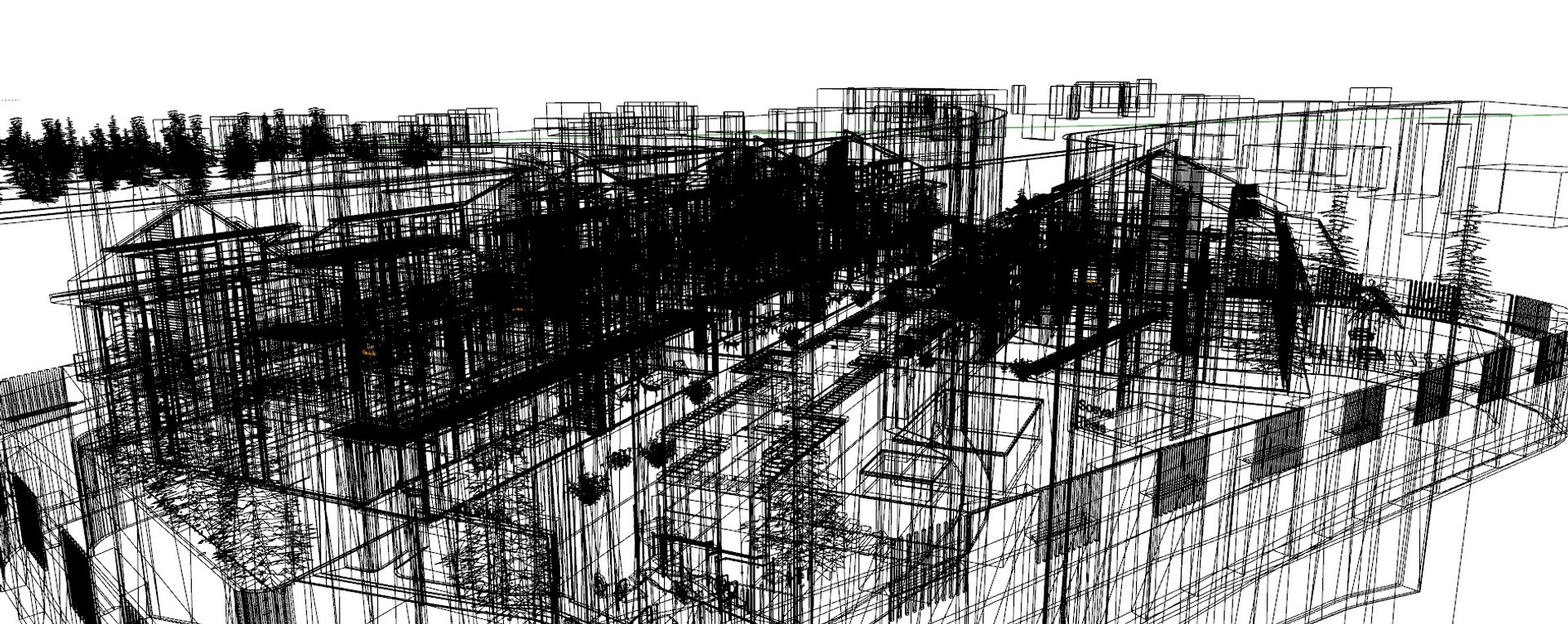 3D Modern Residental Building Complex With Landscape - TurboSquid 2130011