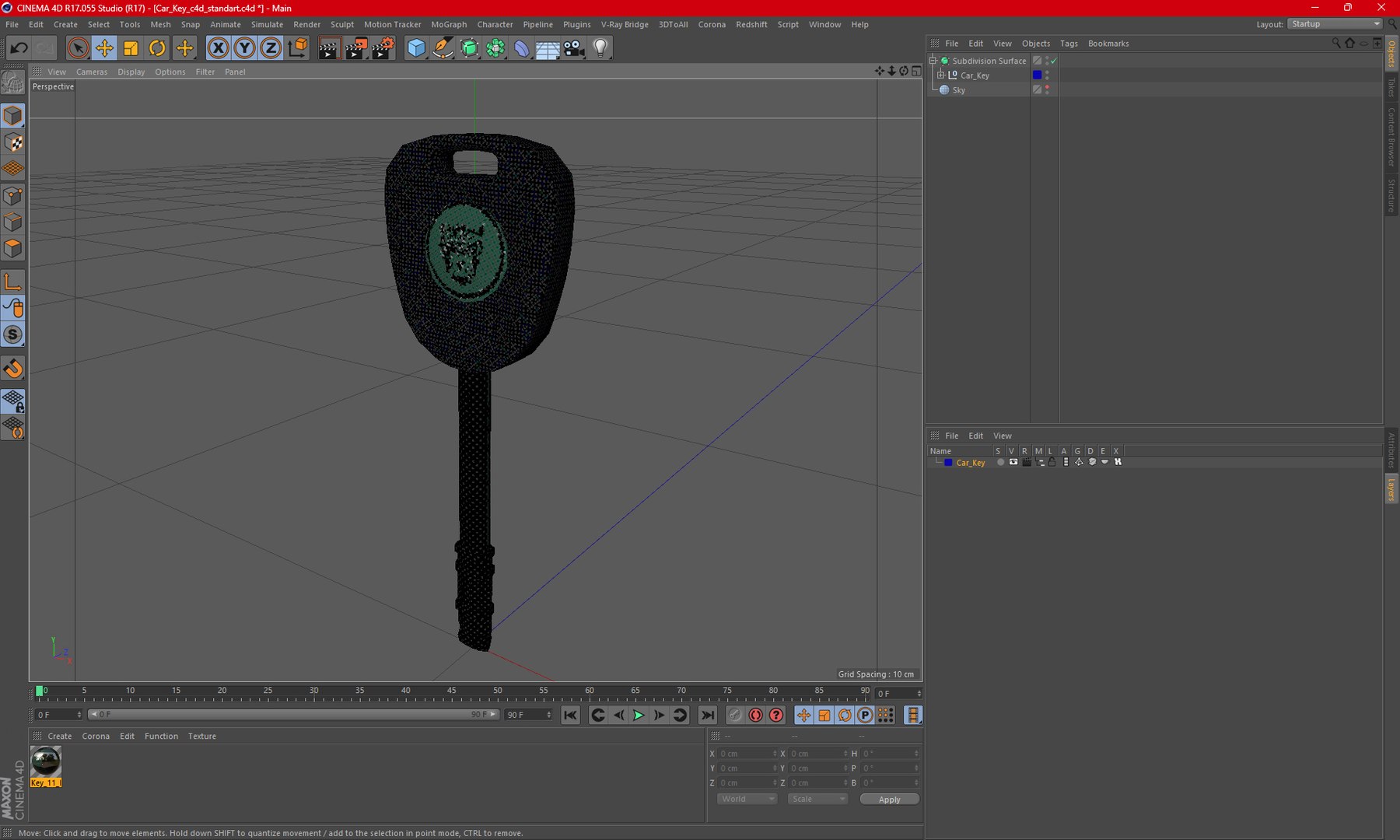Car Key 3D Model - TurboSquid 2222403