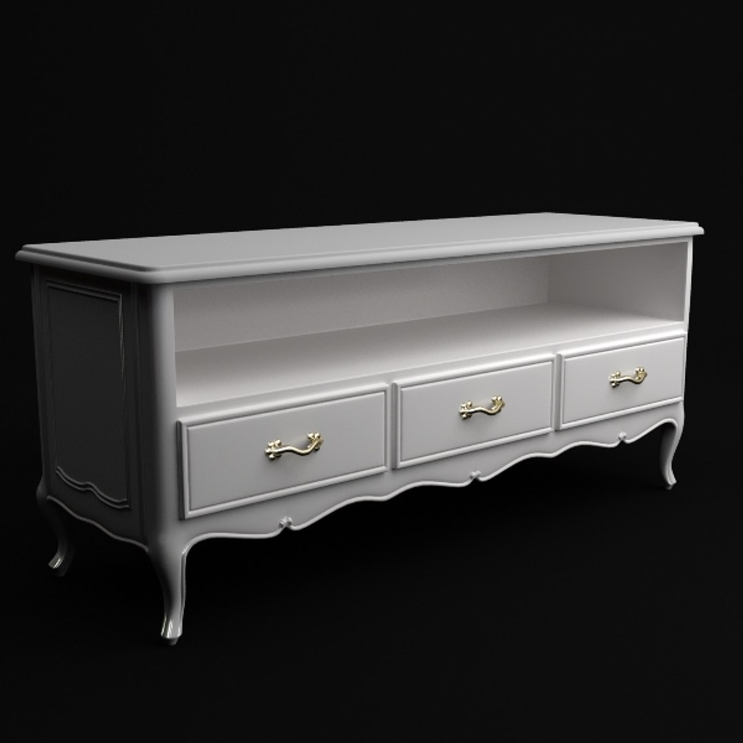 Cabinet Antique 3d Model